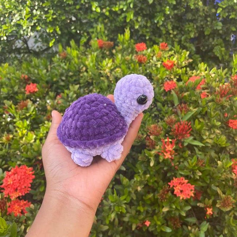 Purple Turtle - Etsy