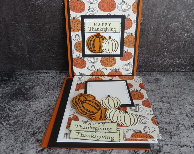 Handmade Happy Thanksgiving Greeting Card Kit (4 Cards With Envelopes ...