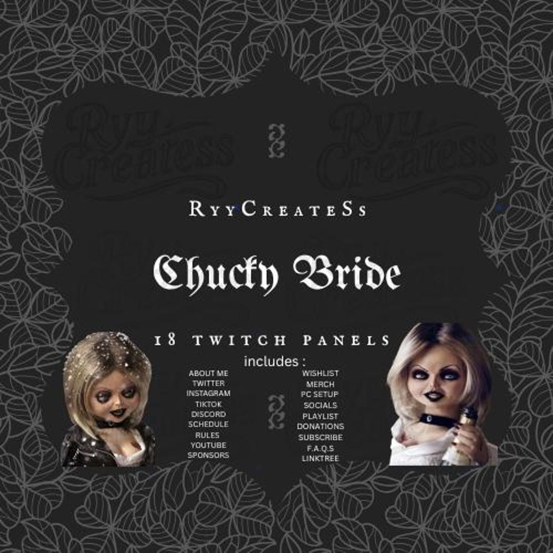 Chucky Bride Twitch Panels - Etsy
