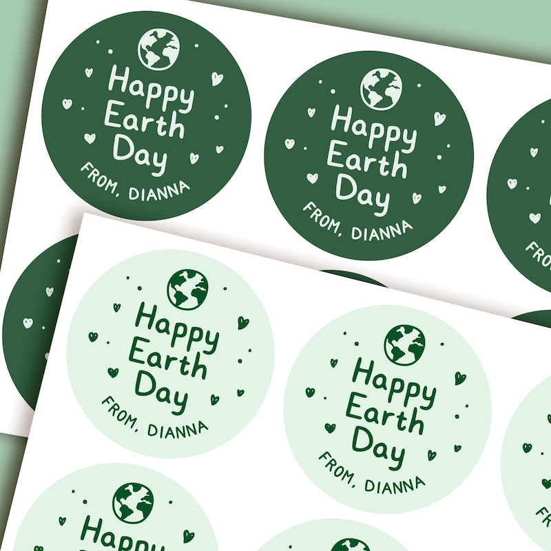 Earth Day Stickers - Etsy