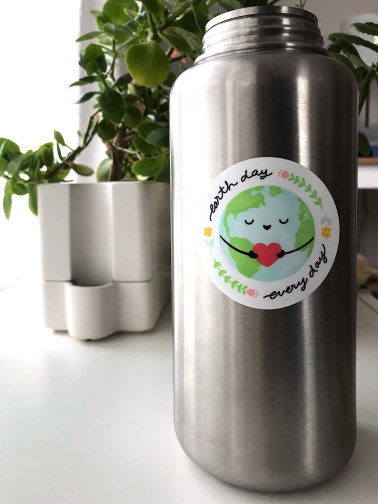 Earth Day Sticker, Pvc-free Eco-friendly Waterproof Earth Day Every Day ...