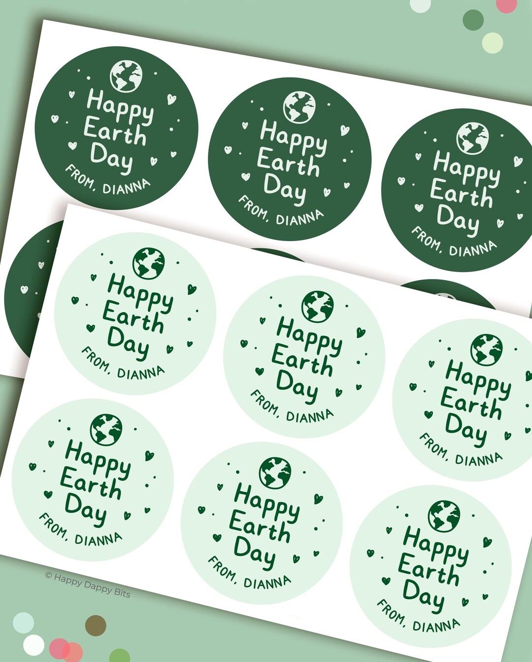 Personalized Earth Day Stickers for Kids, for Adults, for Teachers ...
