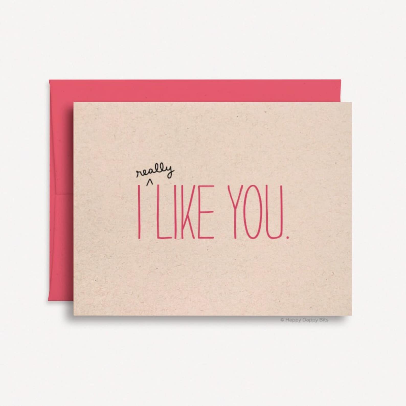 I Like You Card for Her, Card for Him Funny Anniversary Card, Valentine ...