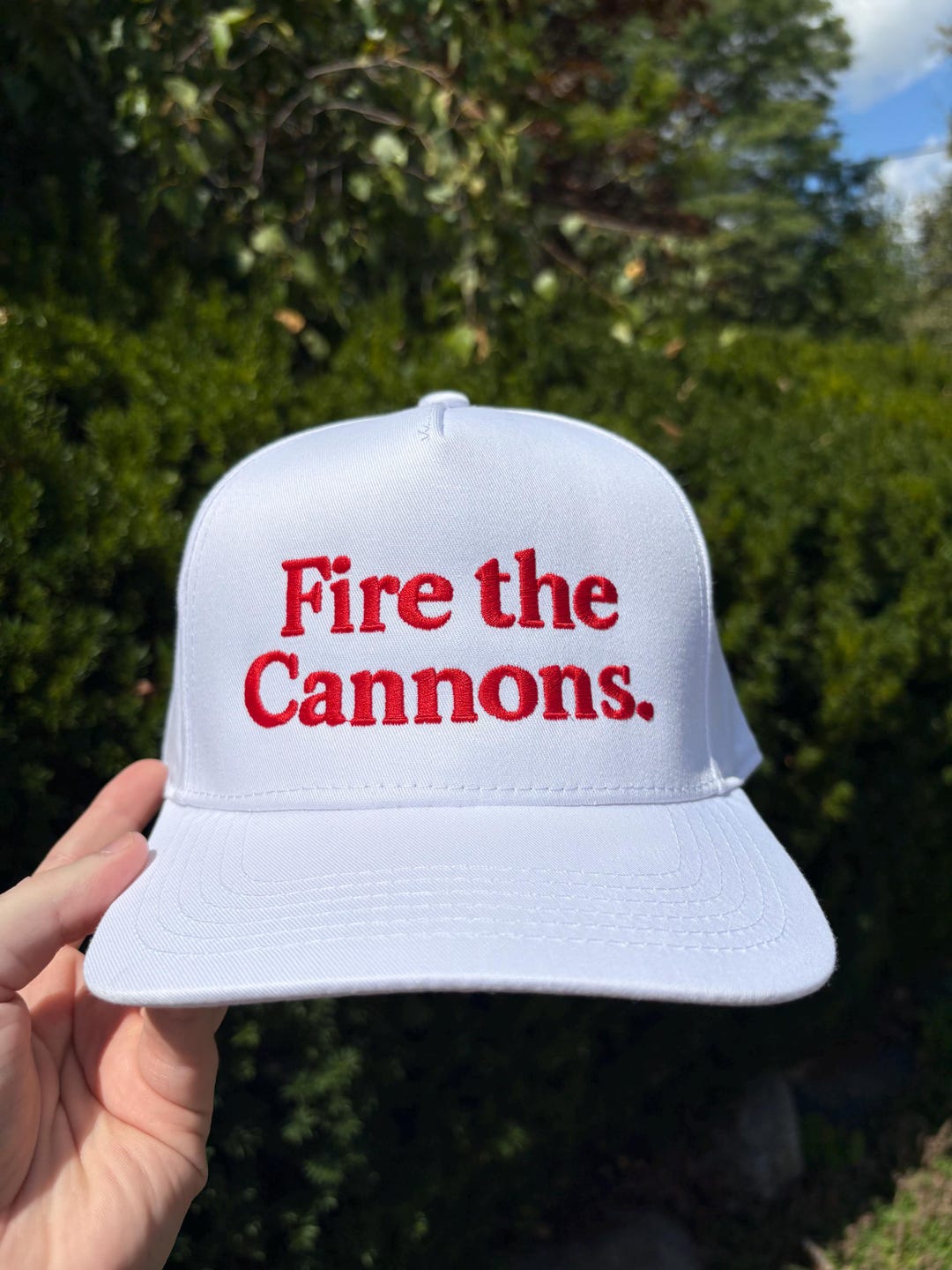 Fire the Cannons Embroidered Hat | Vintage Style Ball Cap | Big Third ...