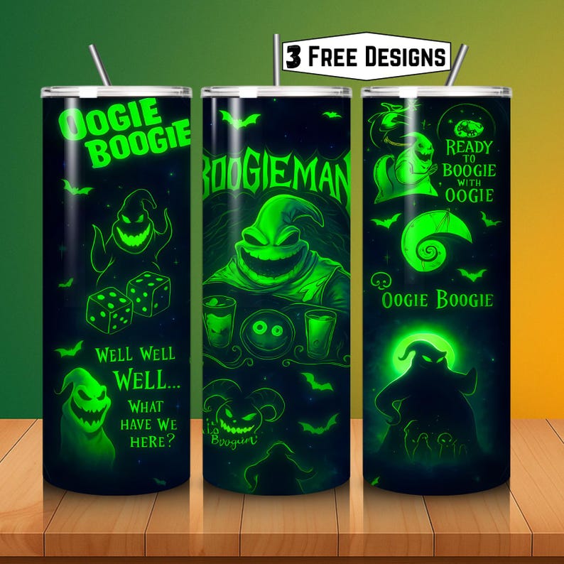 Oogie Boogie 20oz Tumbler Png: Nightmare Halloween Design (digital ...