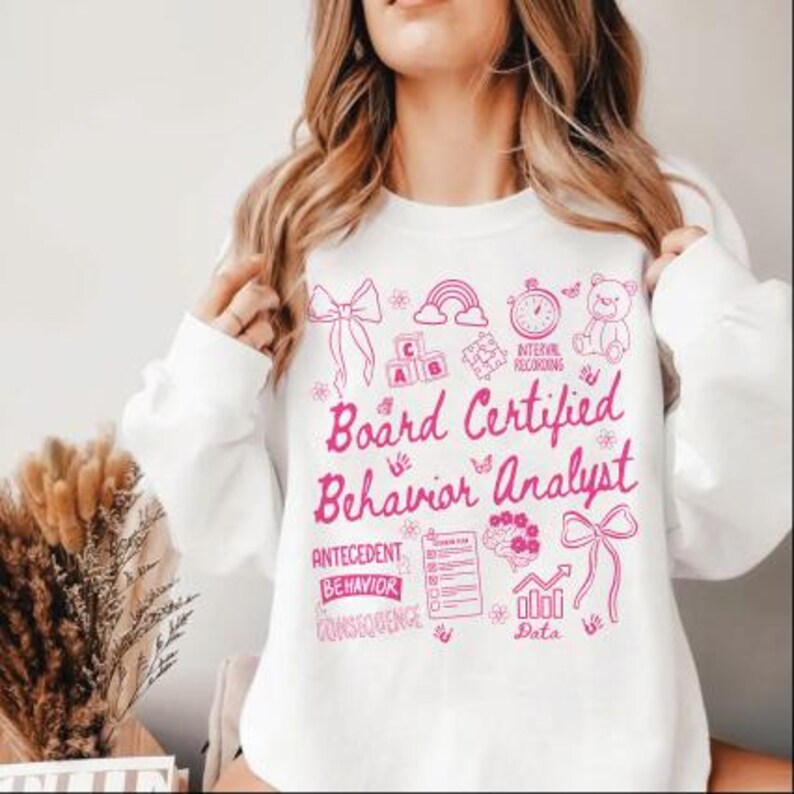 Coquette BCBA Sweatshirt, Board Certified Behavior Analyst Shirt ...