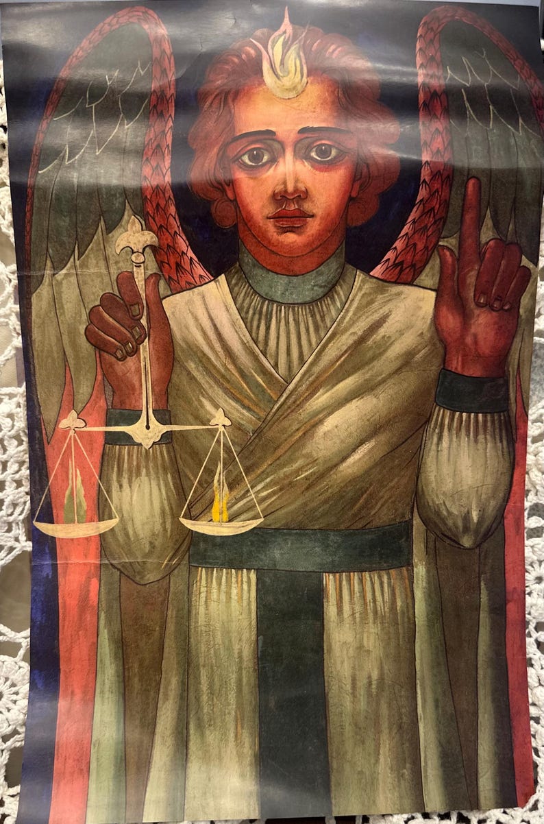 RARE Vintage Maxo Vanka Mural Litho Print Poster Unframed Millvale ...
