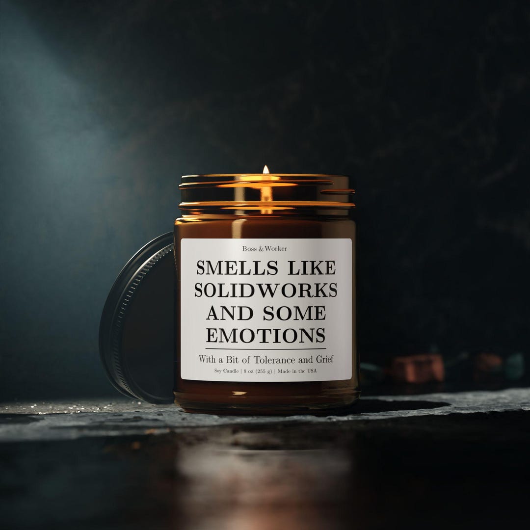 Smells Like Solidworks & Some Emotions Candle - Gift for CAD Designers ...