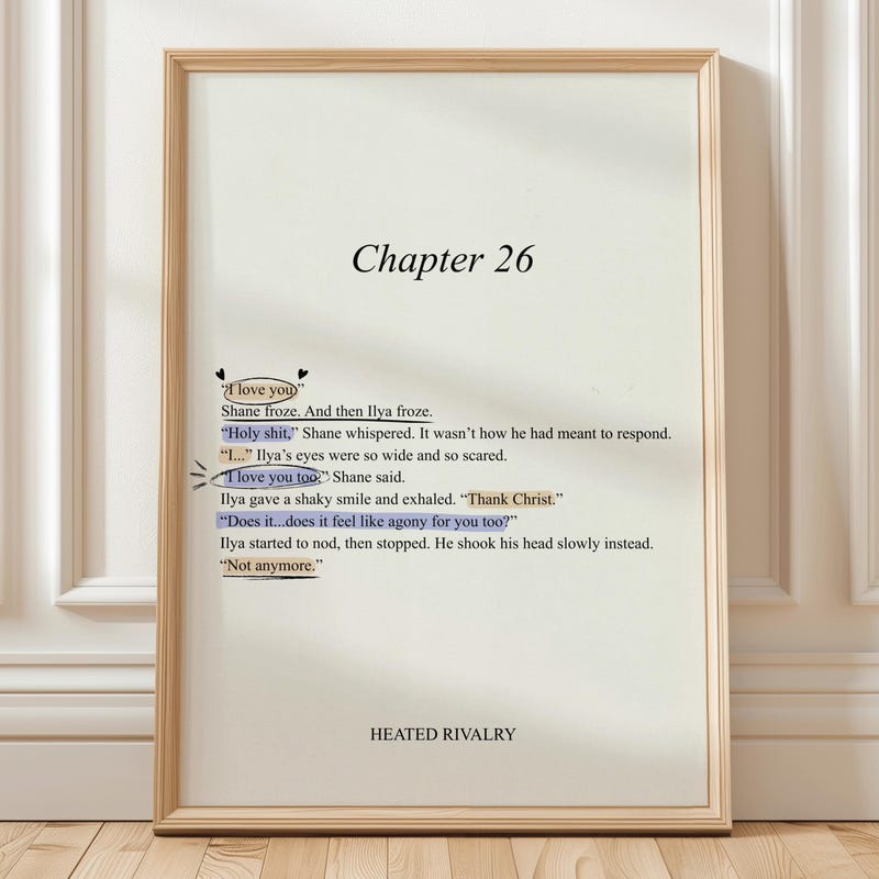 Heated Rivalry Quote Poster - Etsy