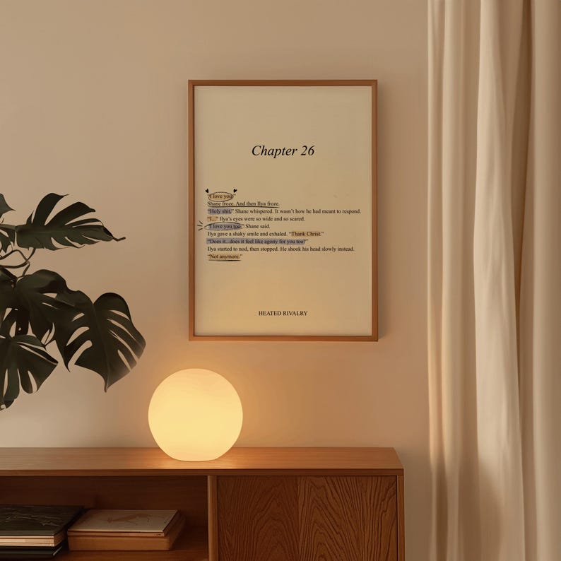 Heated Rivalry Quote Poster | Ilya Rozanov & Shane Hollander Wall Art ...