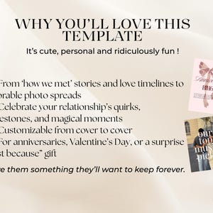 Couple Magazine Template | Custom Anniversary Gift for Boyfriend and ...