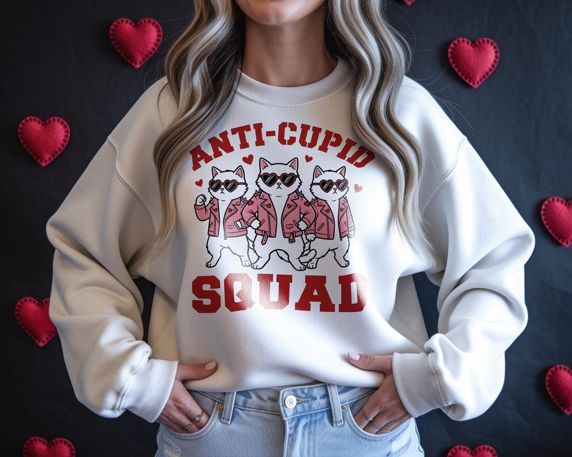 Anti Cupid Squad PNG - Funny Galentines Design (digital Download) - Etsy