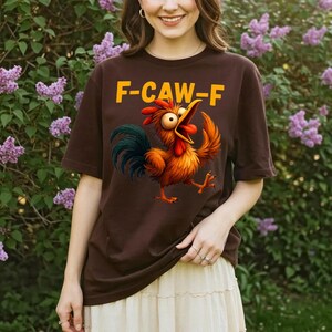 Funny Rooster Meme Png, Funny F-caw-f Chicken PNG, Crazy Hen Digital ...