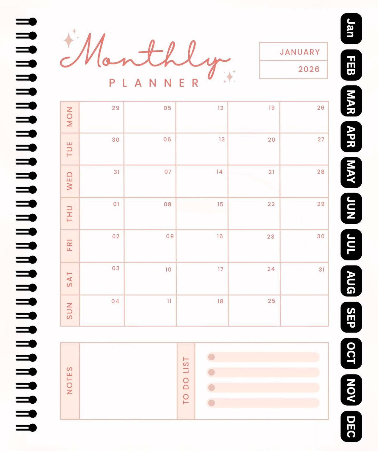 2026 Minimalist Digital Planner: Goodnotes, Ipad, Tablet (PDF Download ...