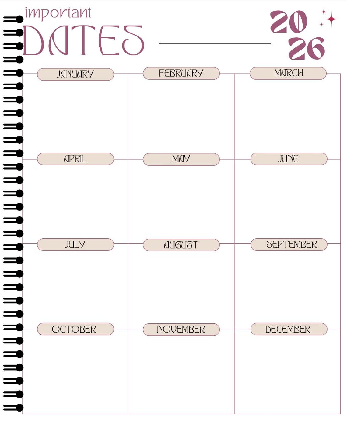 2026 Minimalist Digital Planner: Goodnotes, Ipad, Tablet (PDF Download ...