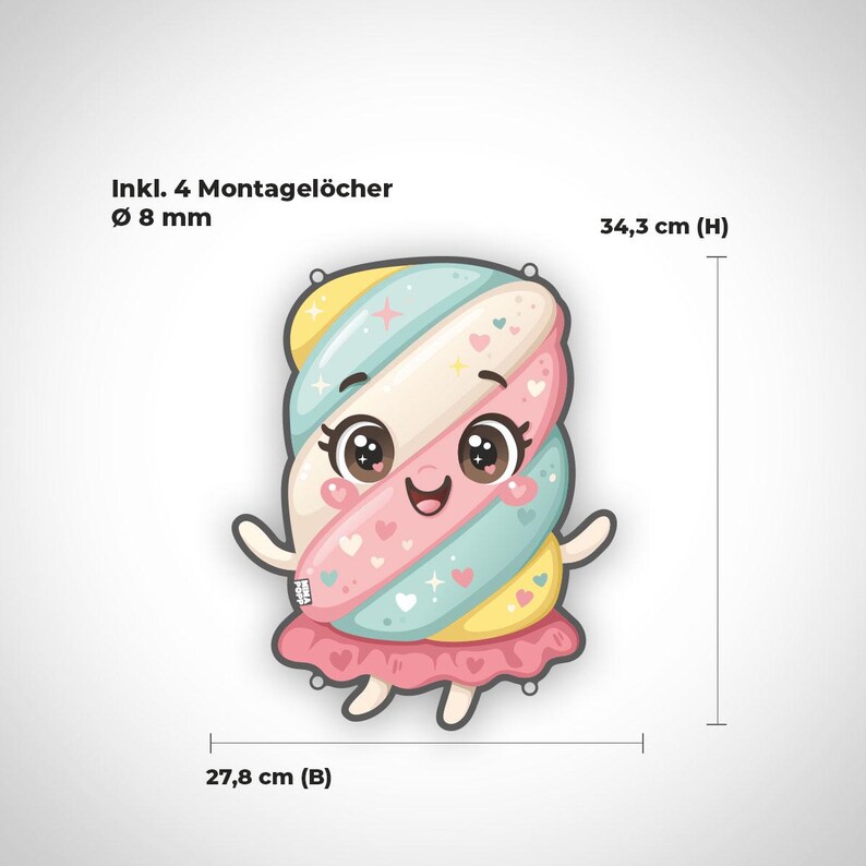 Marshmallow Mina Mima Popp – Weatherproof Fence Figure, Garden ...