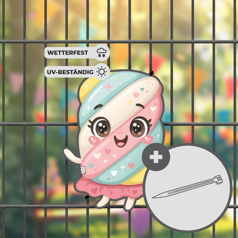 Marshmallow Mina Mima Popp – Weatherproof Fence Figure, Garden ...