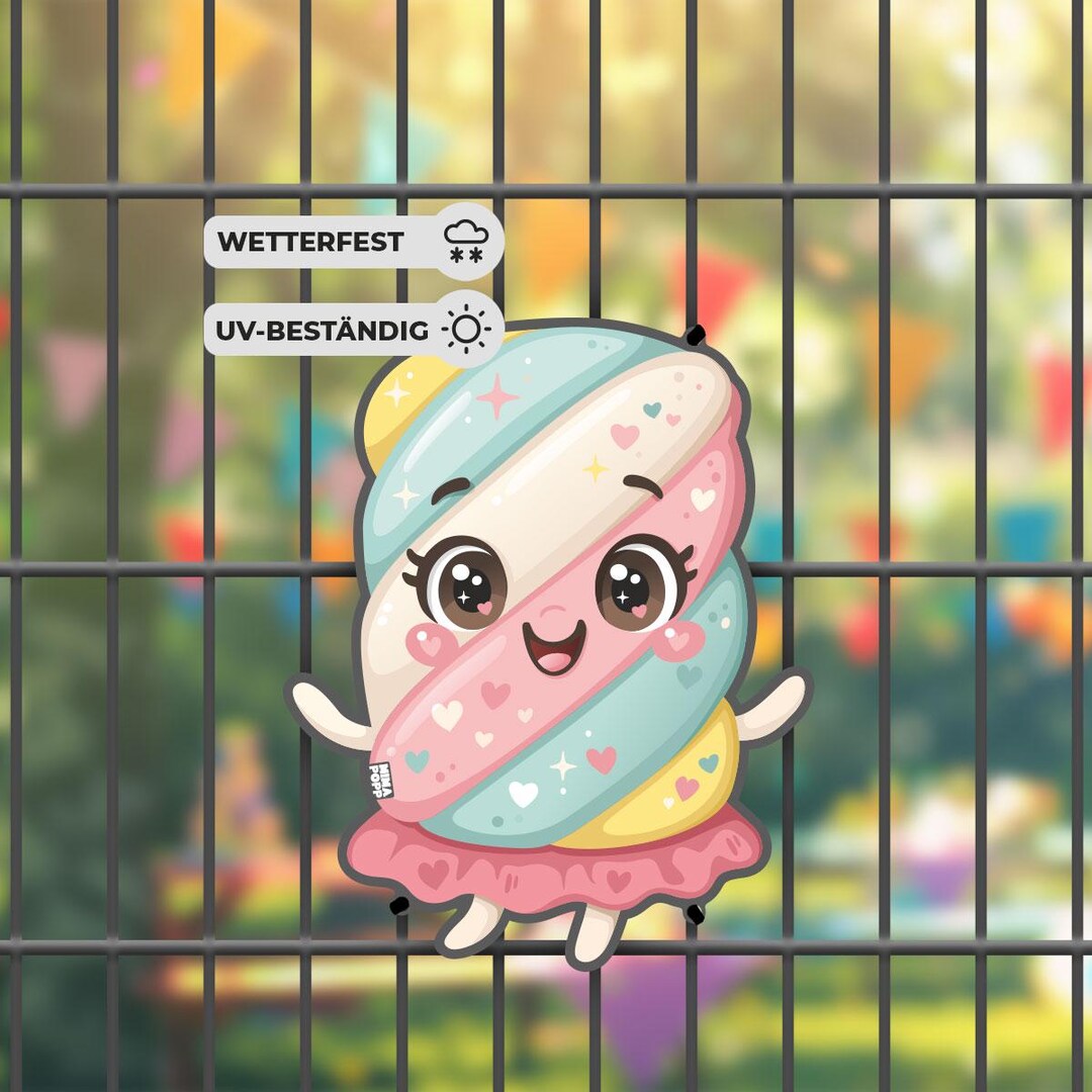 Marshmallow Mina Mima Popp – Weatherproof Fence Figure, Garden ...