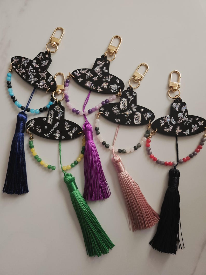 K-pop Demon Hunters Inspired Gat Keychain Black – Saja Boys Edition ...