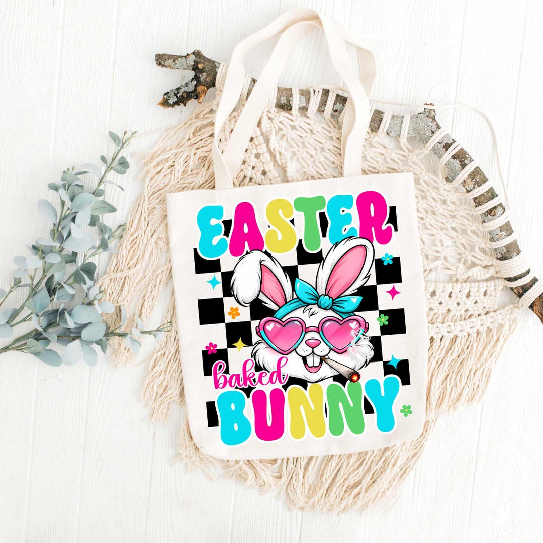 Easter Adult Humor 420 PNG, Funny Baked Bunny Weed Graphic Art for ...