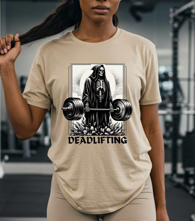 Deadlifting Grim Reaper PNG, Dark Gym Fitness Design, Weightlifting ...