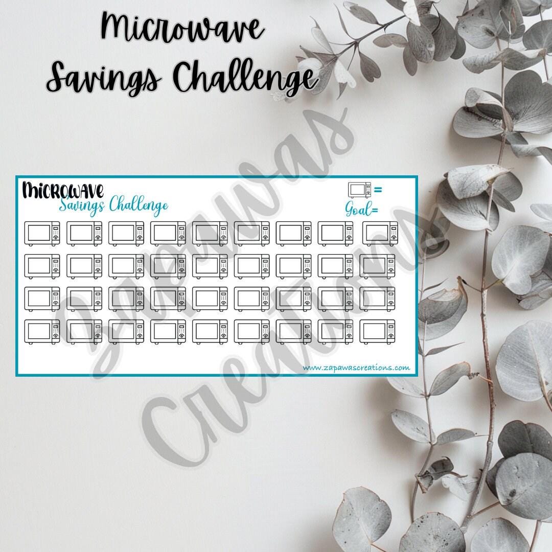 Microwave Savings Challenge | Digital Download | Cash Budgeting | PDF ...