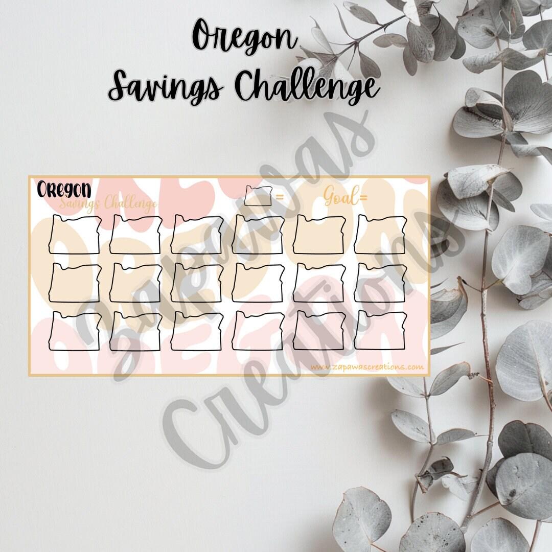 Oregon Savings Challenge | Digital Download | Cash Budgeting | PDF - Etsy