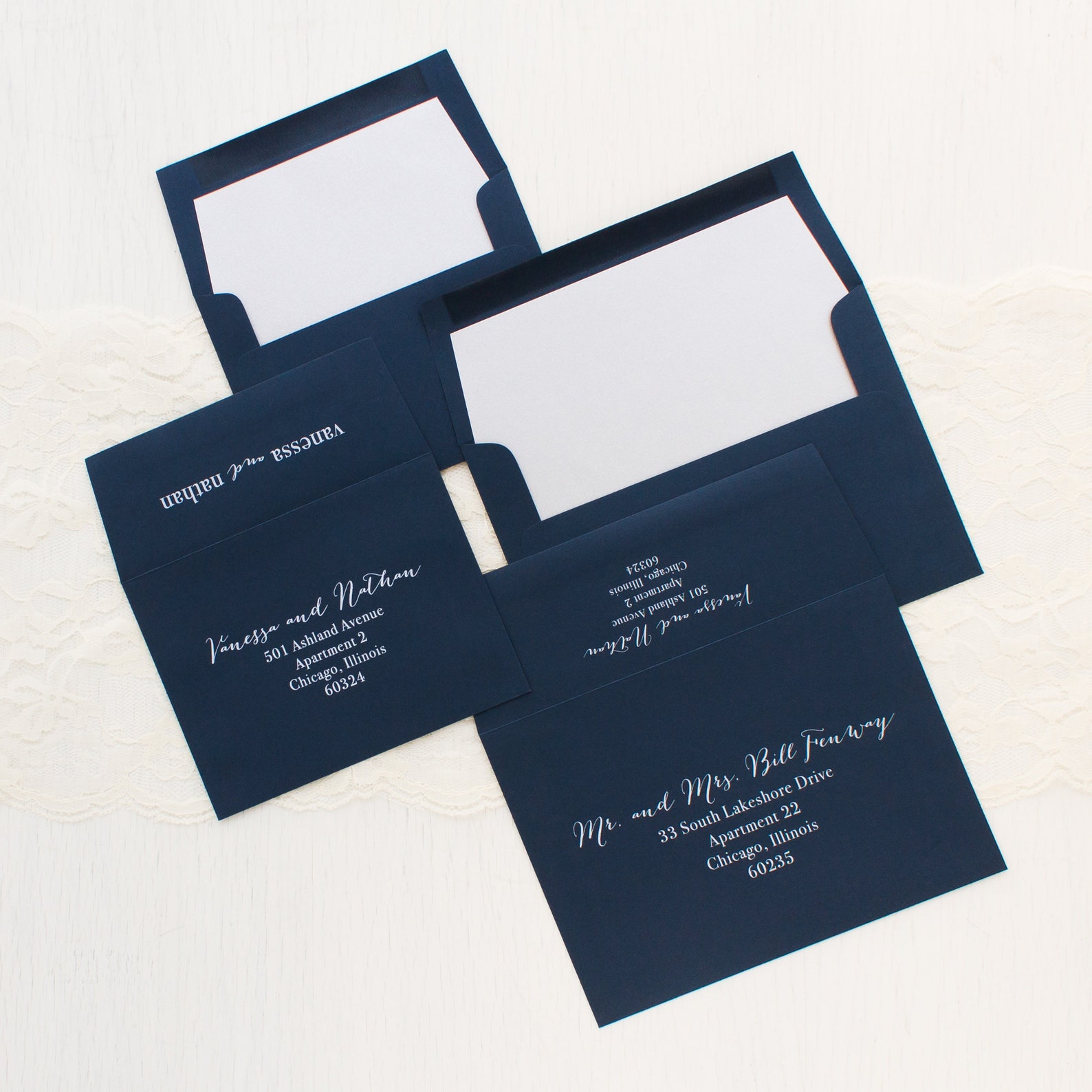 Chicago Chic Wedding Invitation Sample | Etsy