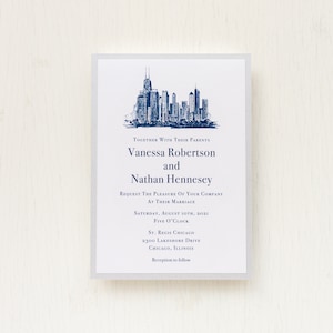 Chicago Chic - Wedding Invitation - Sample - Etsy