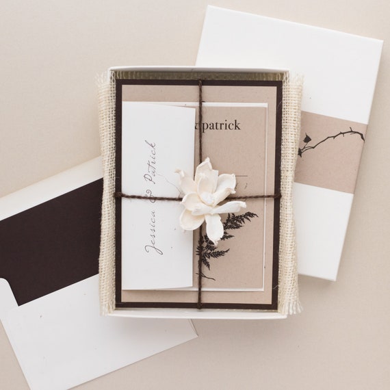 Fancy Wedding Invitations In A Box