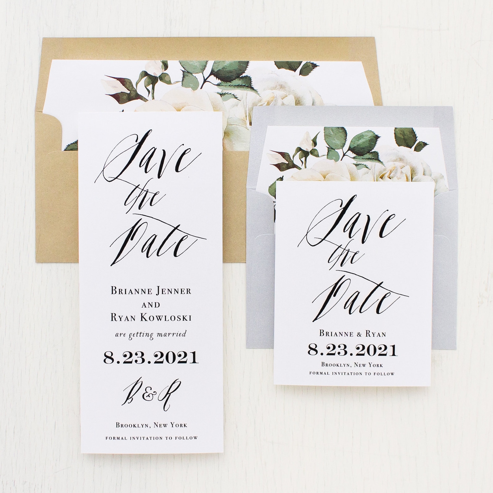 Modern Calligraphy Save the Dates - Etsy