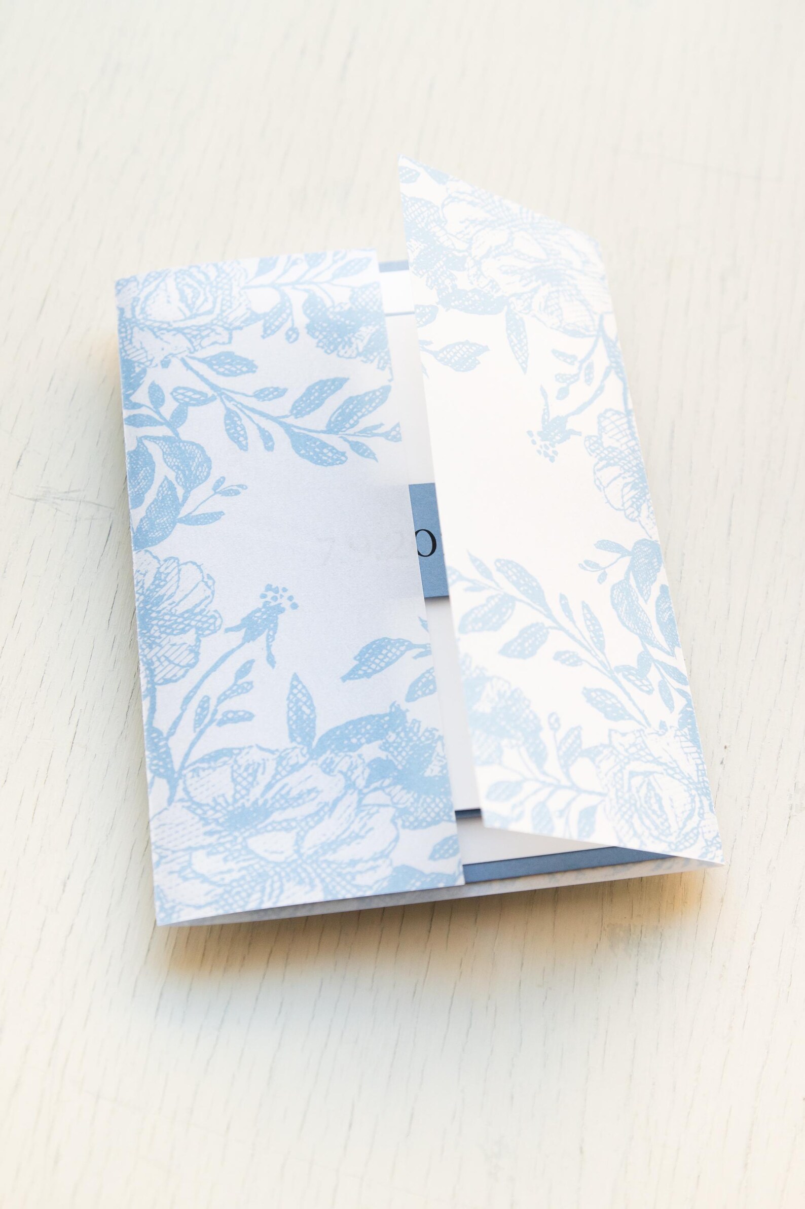 Powder Blue - Wedding Invitation - Sample - Etsy