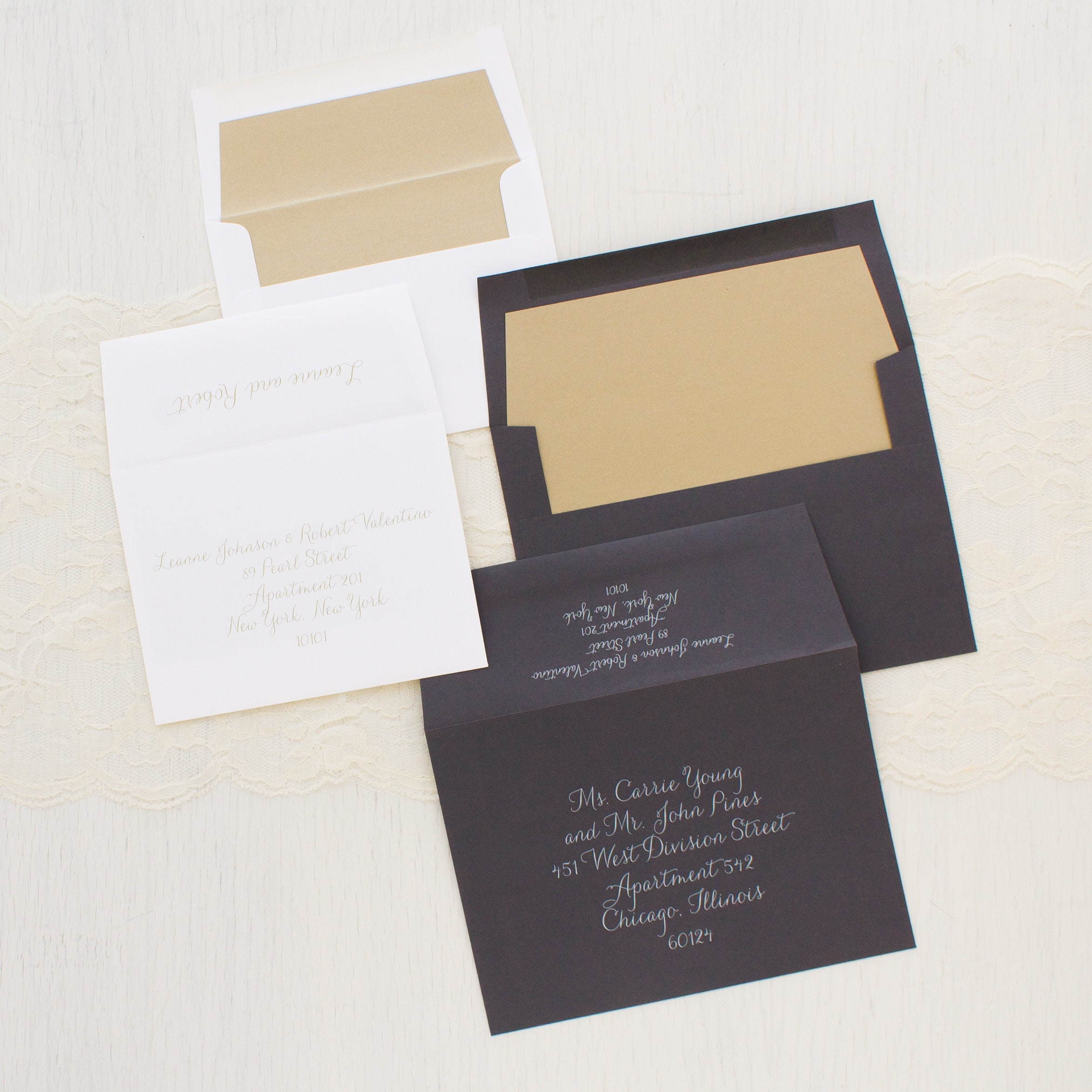 Classic Script Wedding Invitation Sample | Etsy