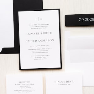 Perfect Type - Wedding Invitation - Sample - Etsy