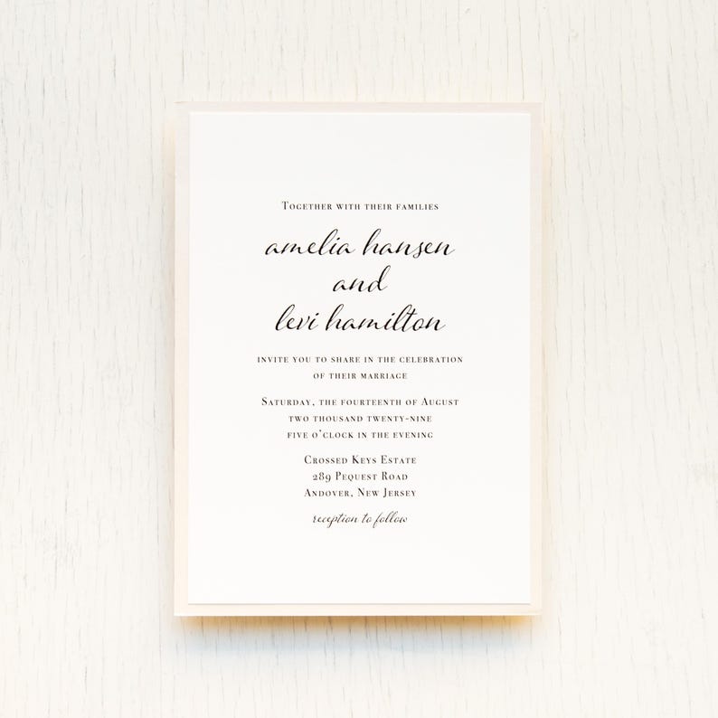 Matcha Bouquet - Wedding Invitation - Sample - Etsy