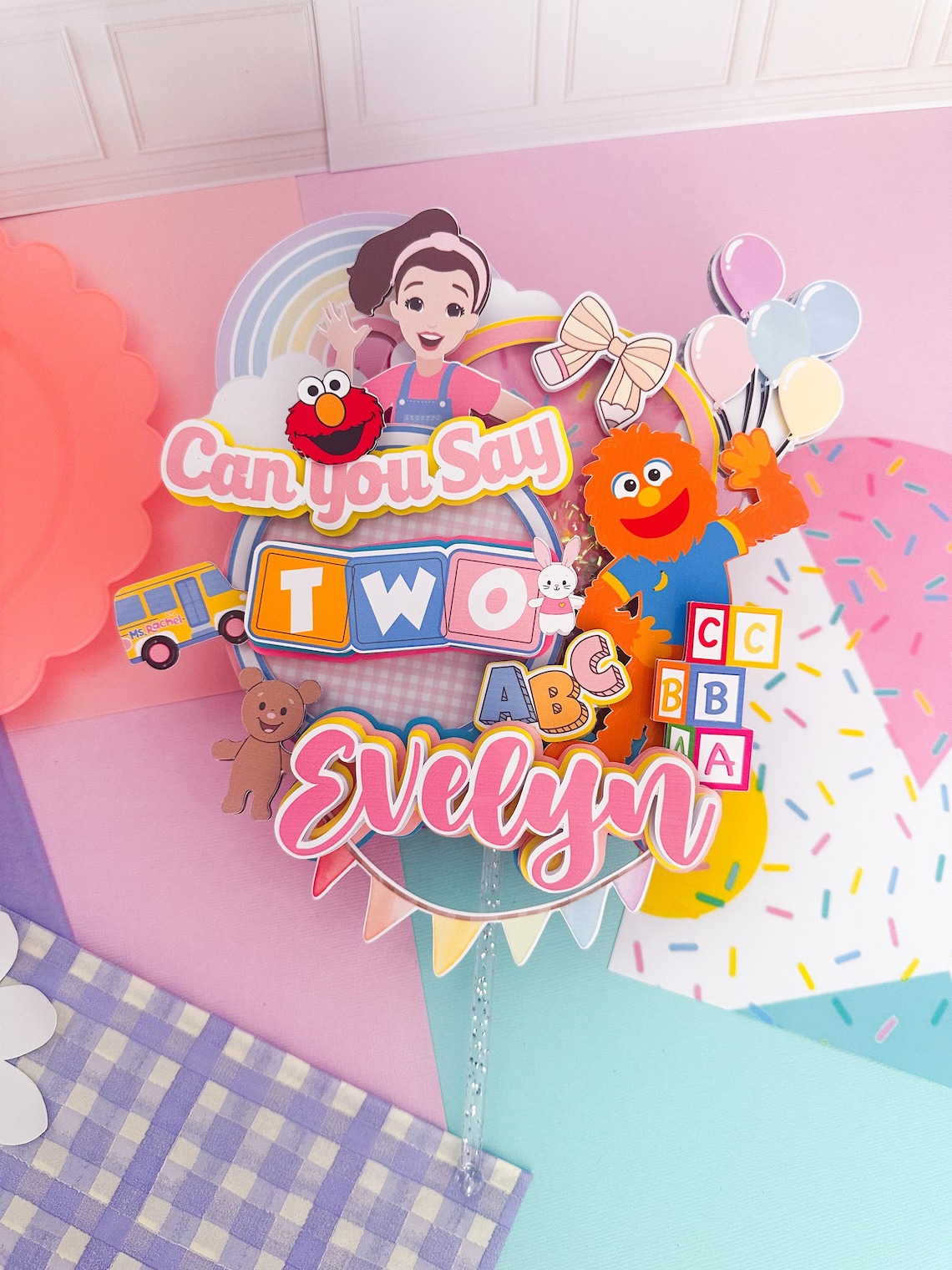 Ms. Rachel Cake Topper: Birthday Party Decor, Ms. Rachel Cups, Ms ...