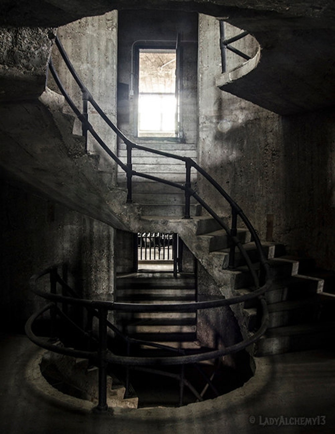 Old Beauregard Jail Prison Louisiana Hanging Gothic Spiral Staircase ...