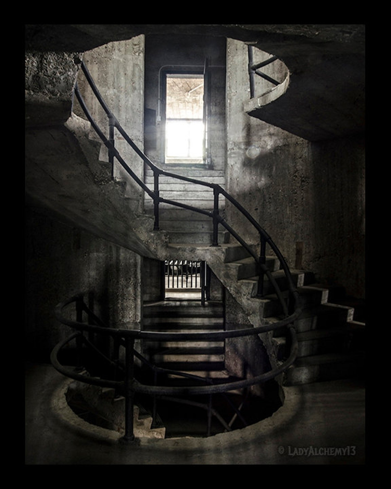 Old Beauregard Jail Prison Louisiana Hanging Gothic Spiral Staircase ...
