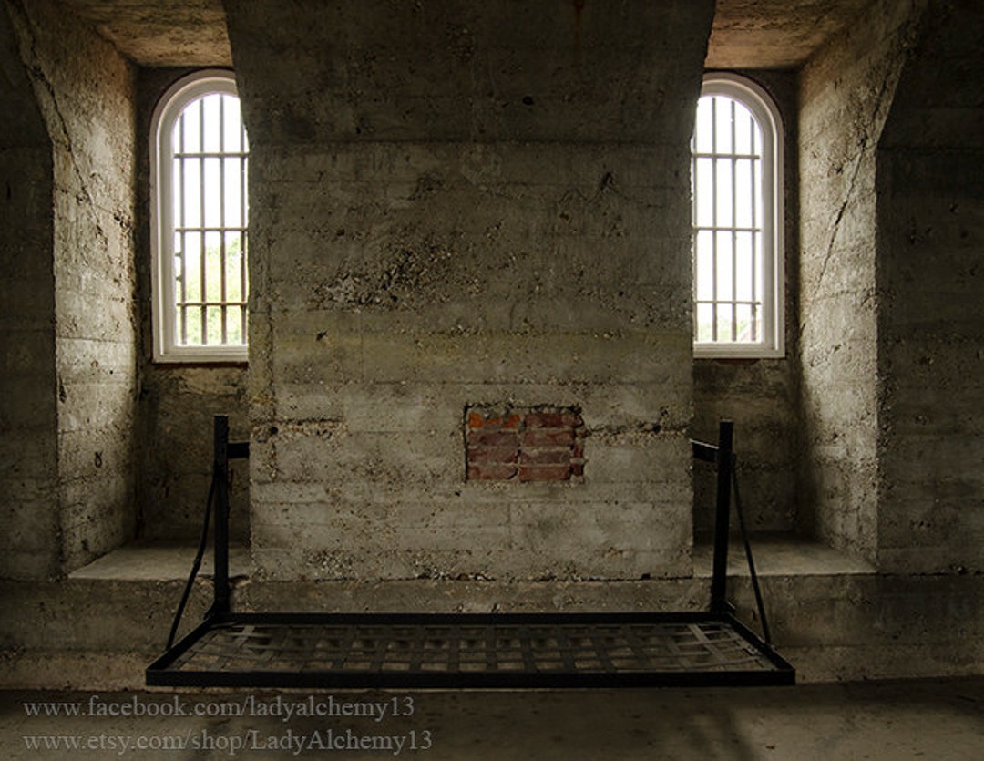 Old Beauregard Jail Cell Prison Louisiana Hanging Arched Windows Cot ...