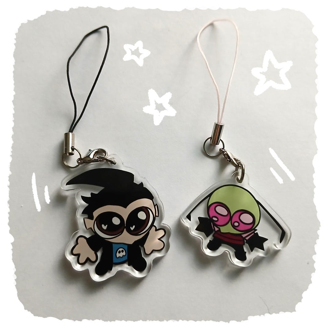 Invader Zim Goober Keychains / Phone Charms - Etsy