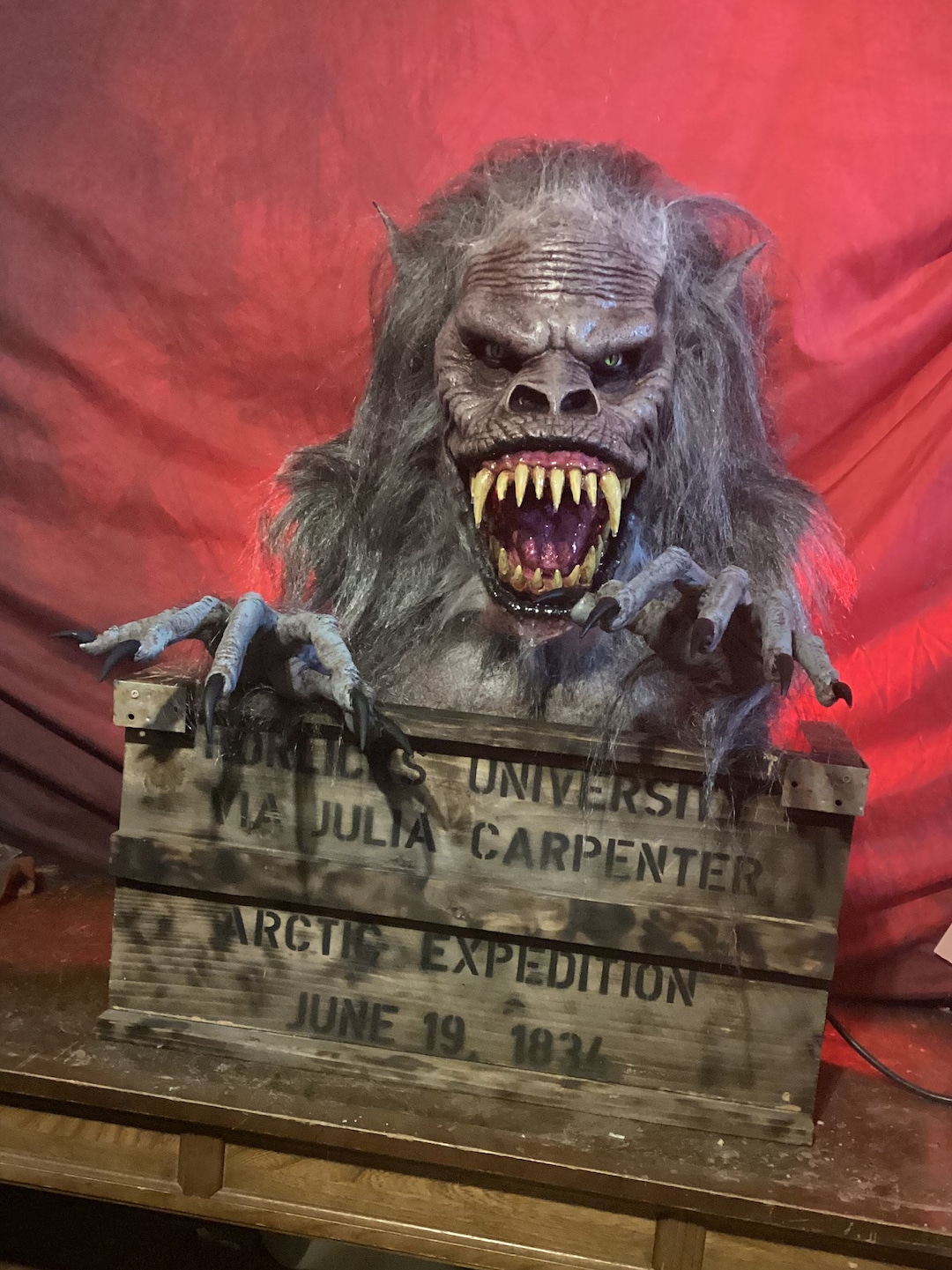 Life-size FLUFFY Creepshow Crate Beast Bust -display Collectible NO ...
