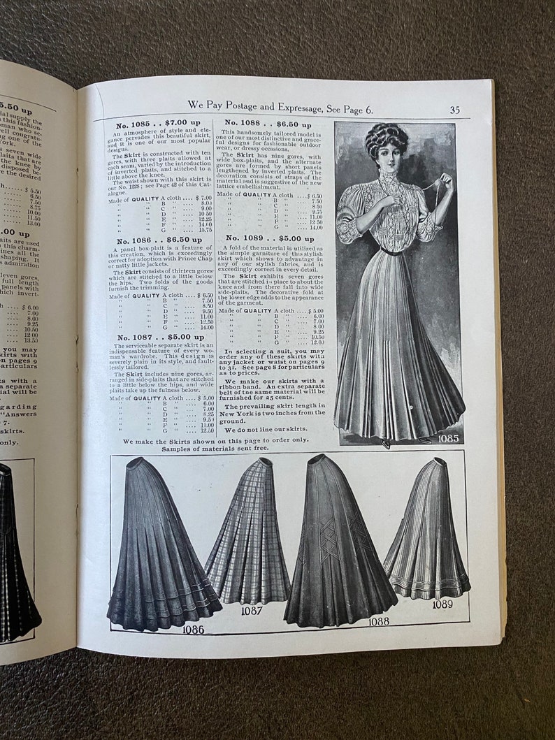 Victorian Catalog 1900's Advertising New York Fashions Antique Vintage ...