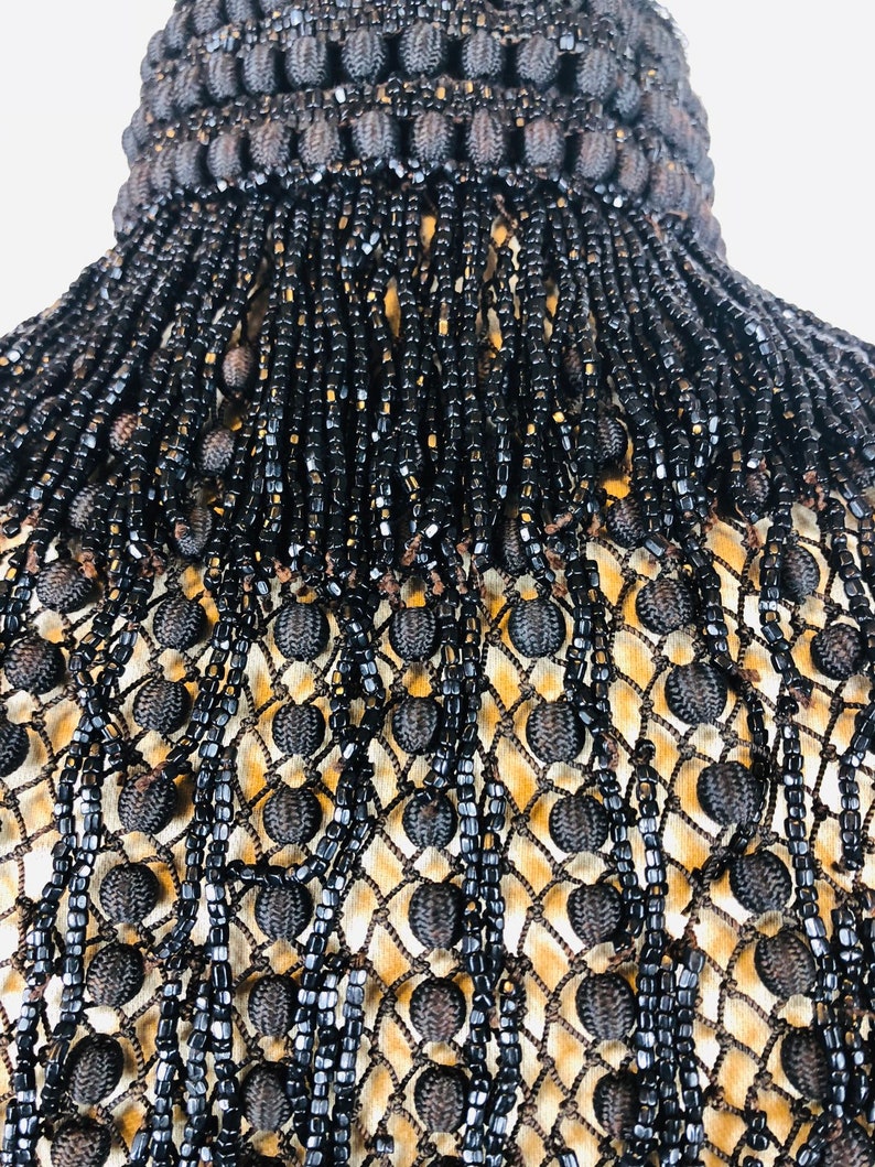Cape Cloak FRENCH Antique Victorian Silk Beads Beaded | Etsy