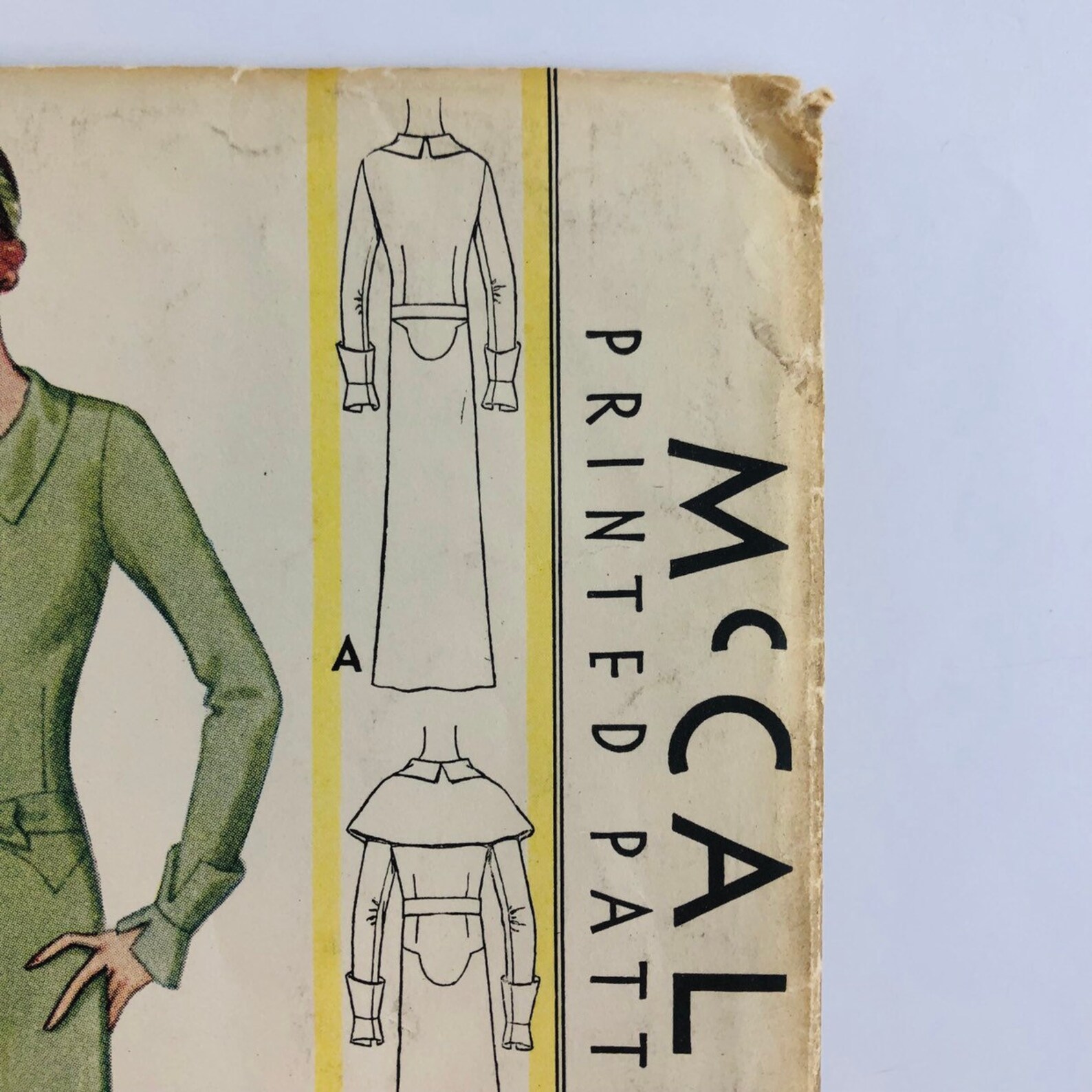 NOS 1920s Cape Dress Sewing Pattern Vintage Art Deco Factory - Etsy