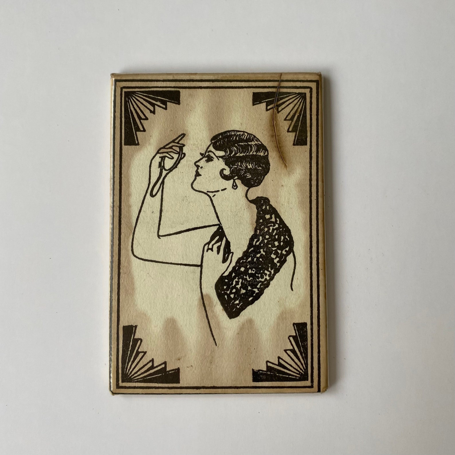 Antique Erotic Nude Mirror 1920s Risque Naughty Pocket Vintage Nudes