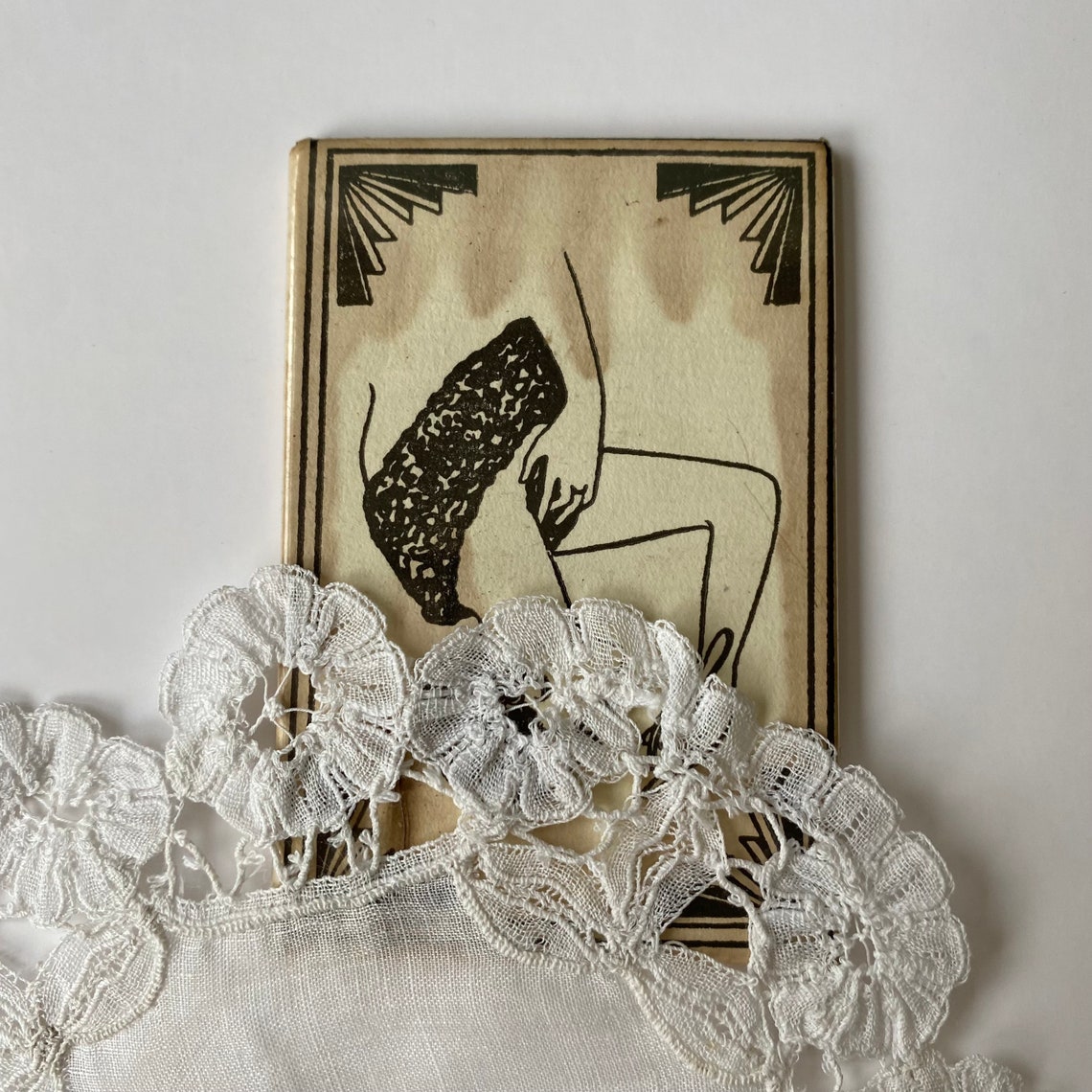 Antique Erotic Nude Mirror 1920 S Risque Naughty Pocket Vintage Nudes