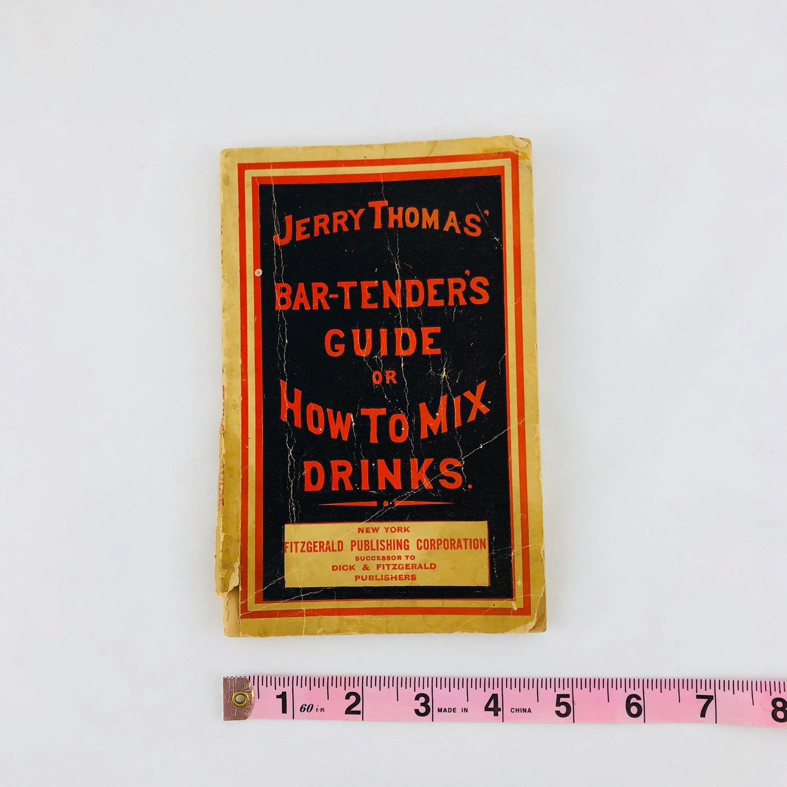 Antique 1800s Cocktail Book Jerry Thomas' Bar-tenders Guide or How to ...