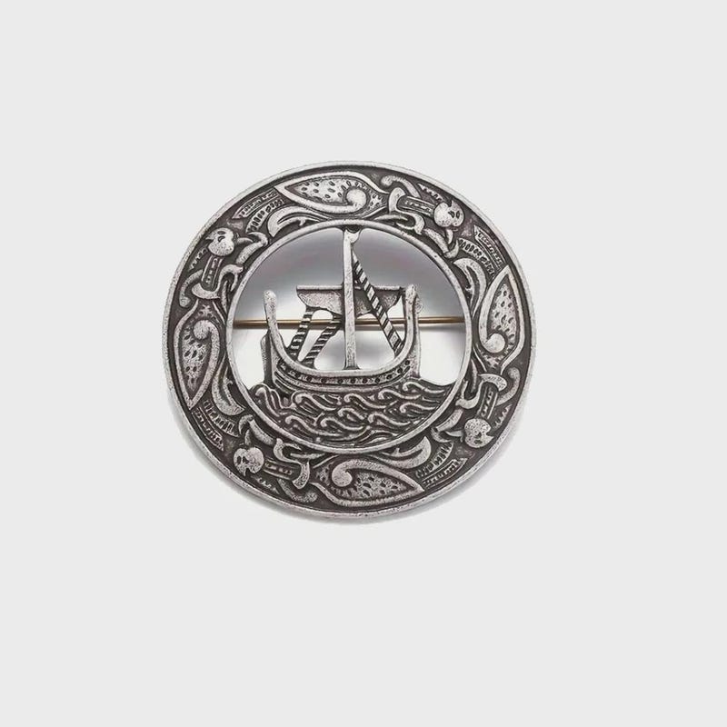 Viking Ship Pin - Etsy