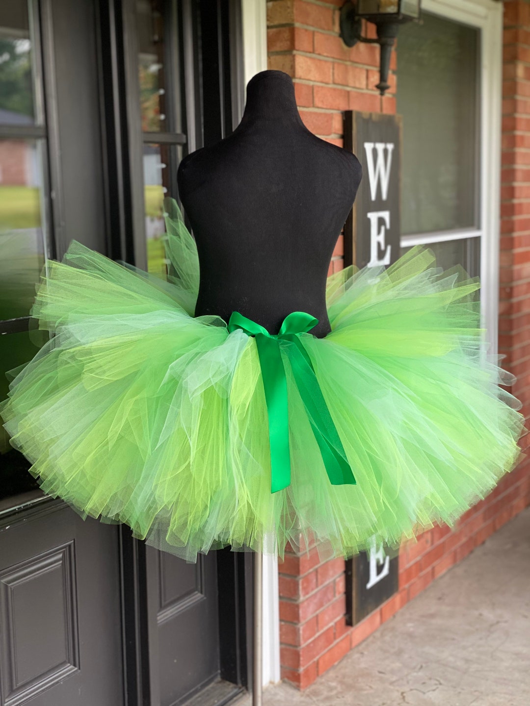 Multi Green Adult Tutu W/ Green Ribbon | Maternity Tutu | Adult Tutu ...