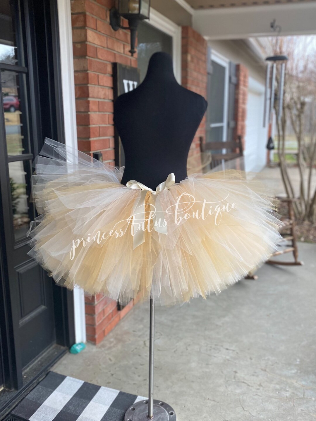 Adult Tutu in Ivory, Beige (champagne) and Old Gold, Mommy and Me Tutus ...